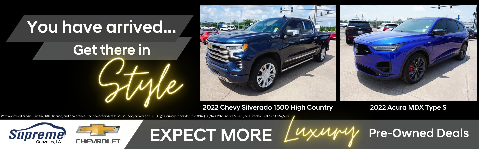 Supreme Chevrolet, New & Used Chevrolet Dealership in Gonzales, LA ...