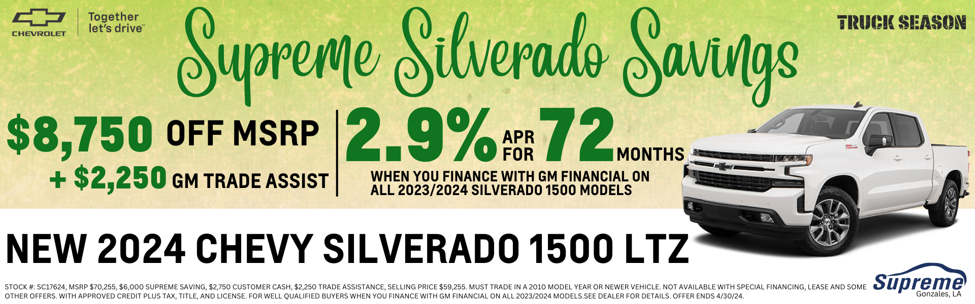 Supreme Chevrolet, New & Used Chevrolet Dealership in Gonzales, LA ...